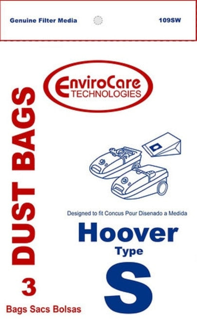 Hoover Spectrum, Wind-tunnel Canisters Type S Paper Bags 3 Pk Part - 1 ...