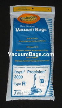 Royal Type R Procision RY 3000 - RY 3050 EnviroCare Vacuum Bags / 7 pa ...