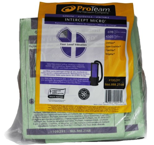 Pro Team Genuine Intercept Micro Filter Vacuum Bag – ElectricVacLLC