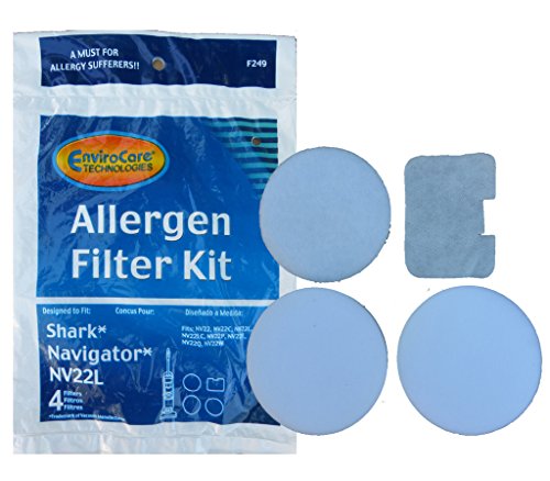 EnviroCare 1 Shark Navigator Filter Kit XF22 Upright Vacuum ...